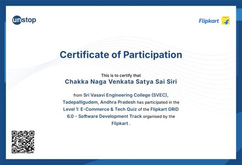 Chakka Naga Venkata Satya Sai Siri On Linkedin Flipkartgrid
