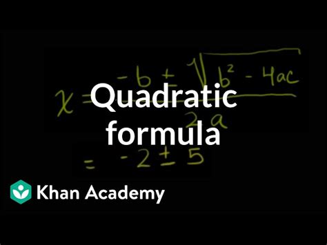 Quadratic Formula Proof Review Article Khan Academy Proof Quadratic