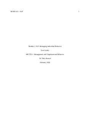 Module 1 SLP Assignment Toni Guidry Doc MODULE 1 SLP 1 Module 1 SLP