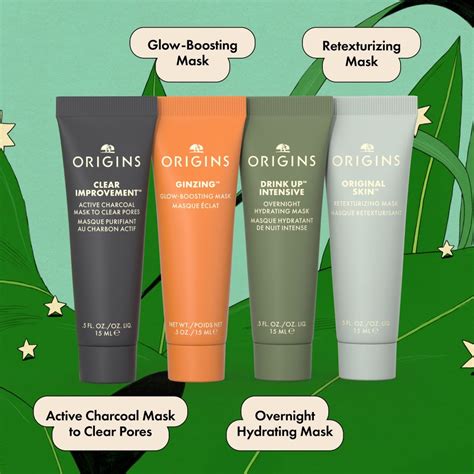 4 Mini Face Mask Essentials T Set Origins