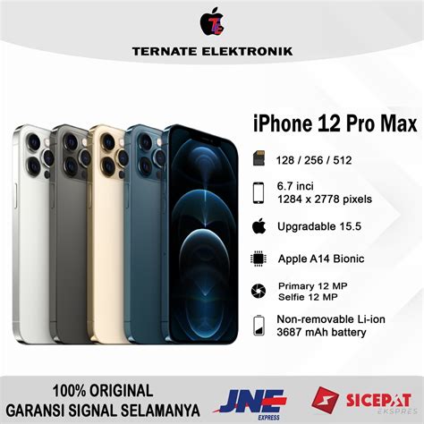 Jual Iphone 12 Pro Max Original 128gb 256gb 512gb Ex IBOX Shopee