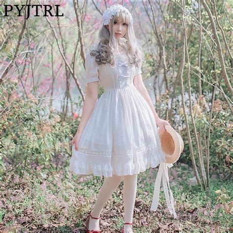 Pyjtrl Sweet Short Sleeve Lace Summer Party Big Swing Cosplay Lolita