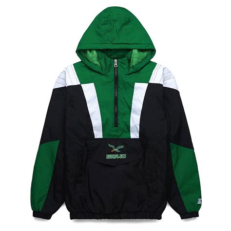 Half Zip Starter Philadelphia Eagles Jason Kelce Pullover Jacket