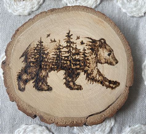 Ours Montagne Pyrogravure Artofit