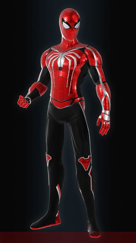 Spiderman Custom Suit Design Cgtrader
