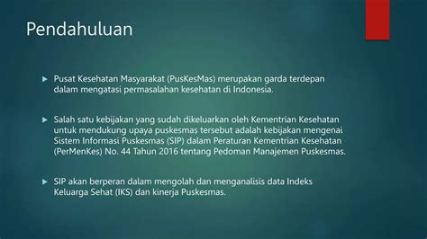 Sistem Informasi Puskesmas Sip Pptx