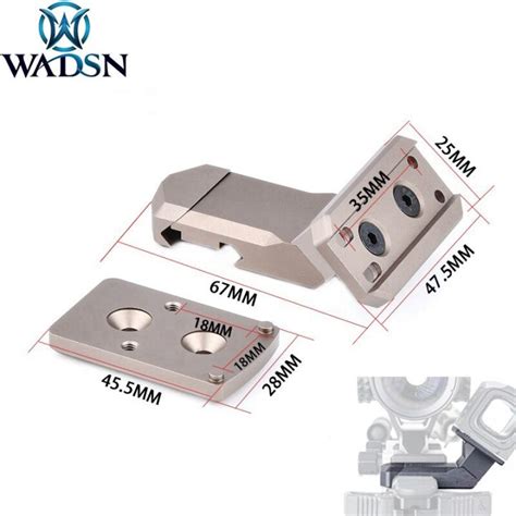 Wadsn Degree Offset Optic Mount Micro RMR Red Dot Sight Base Hunting Accessories Lazada PH