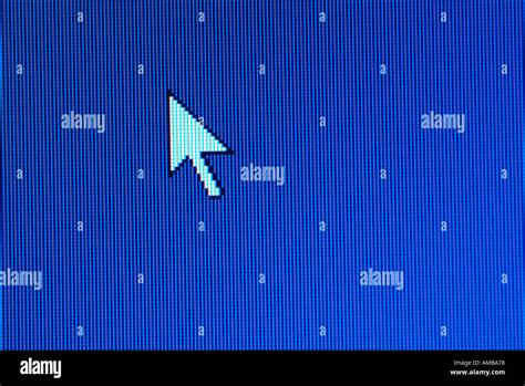 Mouse Pointer Arrow On A Computer Screen Stock Photo Alamy