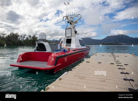 An St Engineering Vessel Equipped With The Autonomast System Conducts An Autonomous Docking And