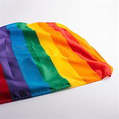 Premium Photo Rainbow Flag Isolated On White Background Lgbt Flag