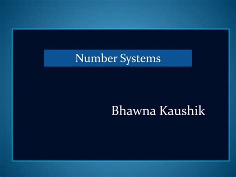 Computer Number System Bk Pptx