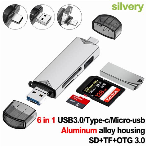 Jual Actual 4 In 1 Card Reader High Speed Smart 3 0 Metal Type C Micro USB SD Card TF