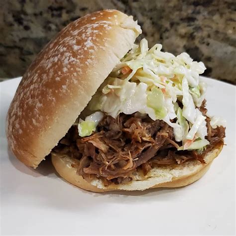 North Carolina Pulled Pork Sandwich With Coleslaw