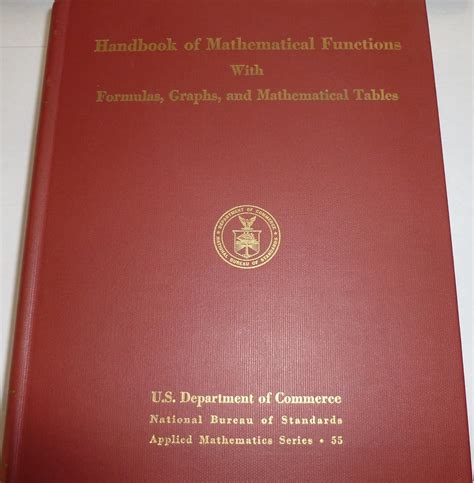 Handbook Of Mathematical Functions With Formulas Graphs And Mathematical Tables Amazonde