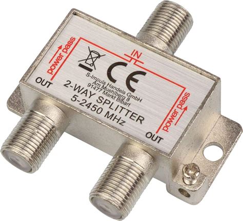 Schwaiger 9482 Sat Verteiler 2 Fach Digital Bk Verteiler 2 Wege Kabel