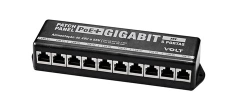 Patch Panel Poe 5 Portas Gigabit Ethernet Mimosa Volt Tecnologia