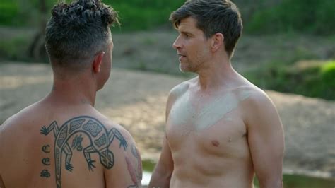 Auscaps Osher Günsberg And Joe Williams Shirtless In Osher Günsberg A