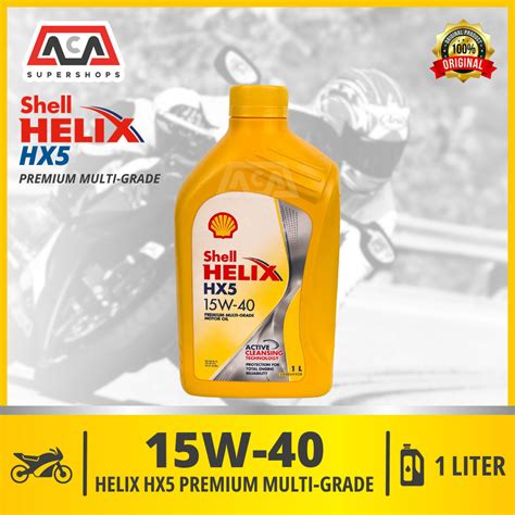 Shell Helix Hx5 15w 40 Gasoline Premium Multi Grade Motor Oil 1l Shopee Philippines