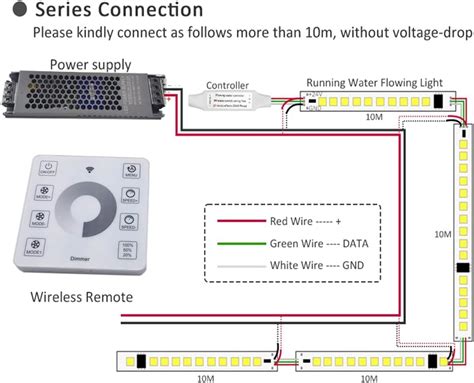Cleiscry Controlador Led De Panel Táctil Dc5 24v 8keys Para Ws2811 Tira