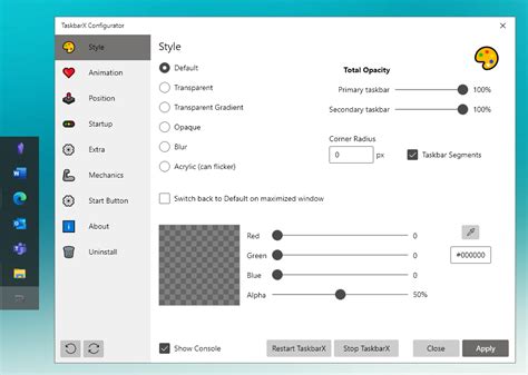 Blur Taskbar Segments Enabled Hides The Clock And Battery Percentage Issue