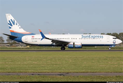 TC SNN SunExpress Boeing 737 8HC WL Photo By Bram Steeman ID 1495367