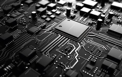 premium photo circuit board electronic computer hardware technology motherboard digital chip