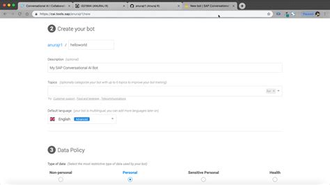 Create Your First Bot Using Sap Conversational Ai Sap Community