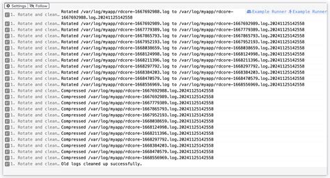Log Rotation And Cleanup