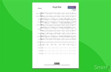 Sleigh Ride Partitura Per Orchestra Scolastica