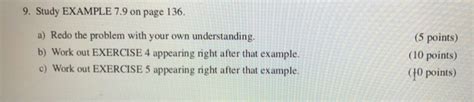 Solved Study Example On Page A Redo The Problem Chegg