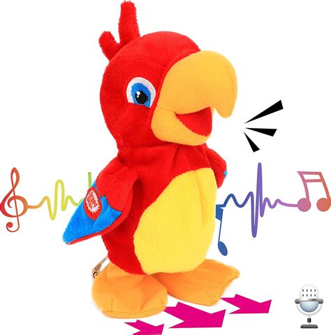 Hopearl Talking Parrot Repeats What You Say Walking Electric