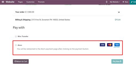 atom payment gateway odoo module kanak infosystems