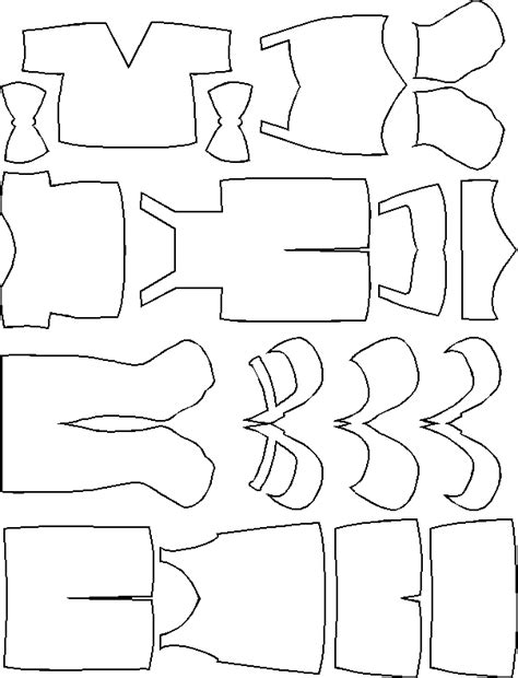 Printable Elf On The Shelf Clothes Template