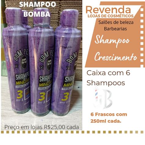 Caixa Com 6 Shampoos Para Revenda Anti Queda 250ml Cada Shopee Brasil