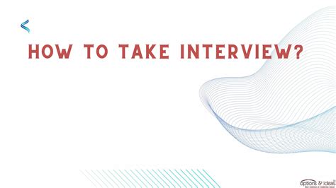 How To Take Interview Pptx