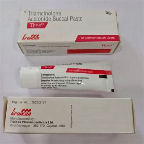 Triamcinolone Acetone Buccal Paste Treatment Of Mouth Ulcers At ₹ 110 Piece In Nagpur