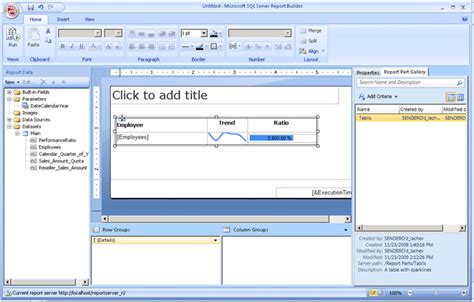 SSRS Junkie SSRS What Is Report Builder