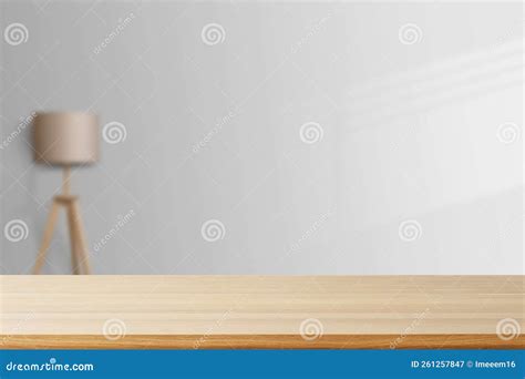 The Table In The Living Room For The Background Stock Illustration Illustration Of Wall