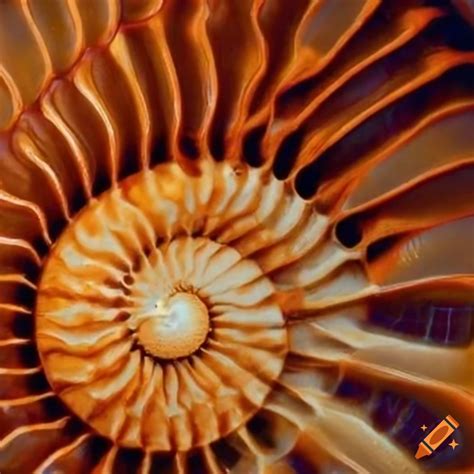 Cross Section Illustration Of A Nautilus Shell On Craiyon