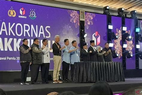 Tiga Pasangan Capres Cawapres Deklarasikan Kampanye Damai Times Jabar
