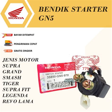 Jual BENDIK SWITCH STARTER GRAND SUPRA TIGER SMASH SHOGUN GN5