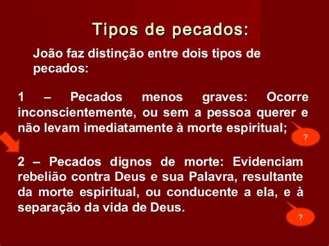 Santidade X Pecado