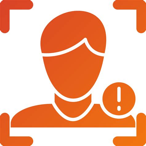 Face Detection Warning Icon Style 21765230 Vector Art At Vecteezy
