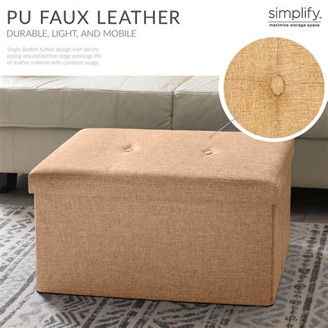 Homeview Design Set Of Upholstered Ottoman Storage Off