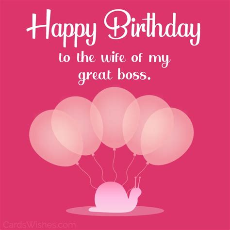 30 Birthday Wishes For Boss Wife