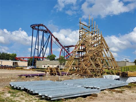 Iron Gwazi Construction Preview Expedition Theme Park