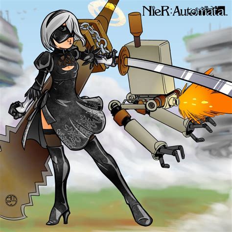 Nier Automata 2b Fan Art By Therealalpha2 On Deviantart