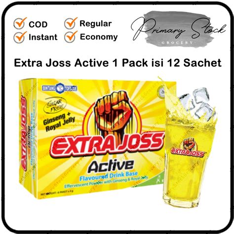 Jual Extra Joss Active 1 Box Xtra Jos 12 Sachet Saset Shopee Indonesia