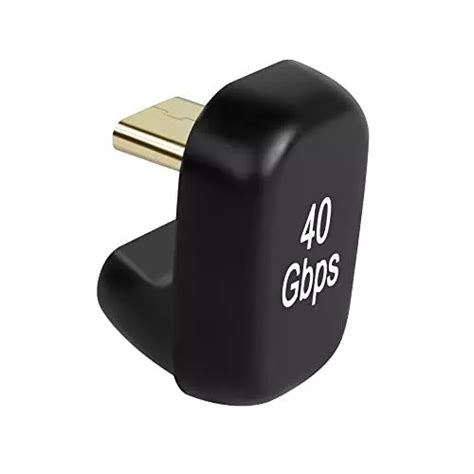 QIANRENON 40 GBPS USB C Adattatore Angolo A Forma Di U USB 4 0 Tipo C Spina Su Presa EUR 21 49