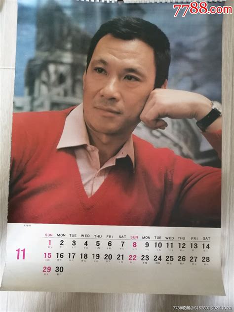 挂历散页：电影演员王学圻 价格8元 Se90080777 挂历台历 零售 7788收藏收藏热线